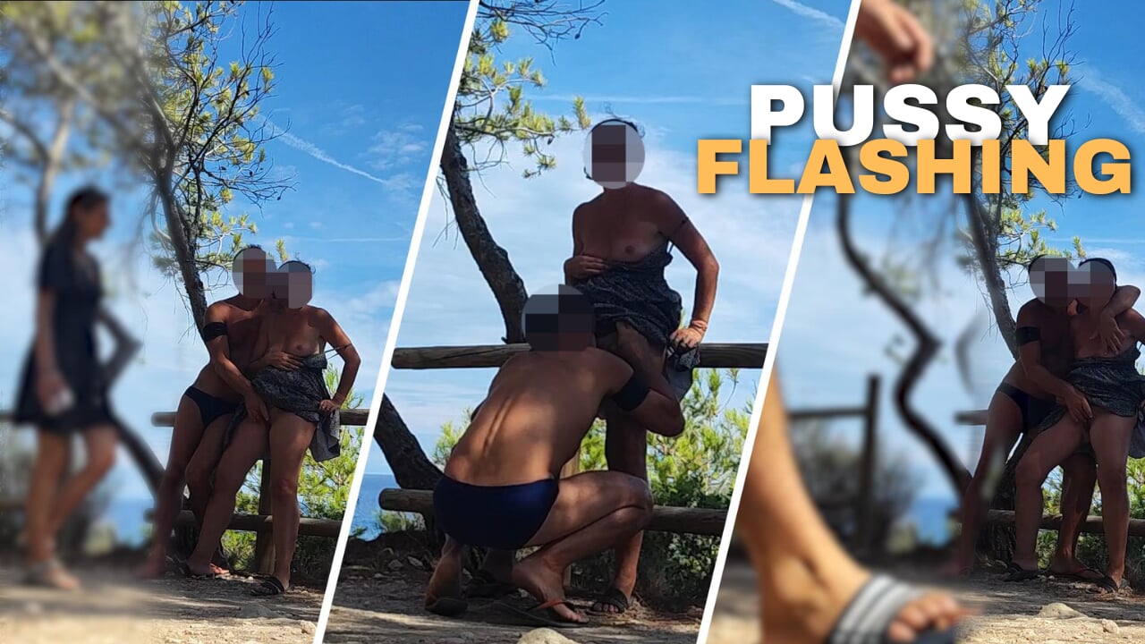 Pussy Flash Strangers Caught Us Masturbating In The Park And I Had An