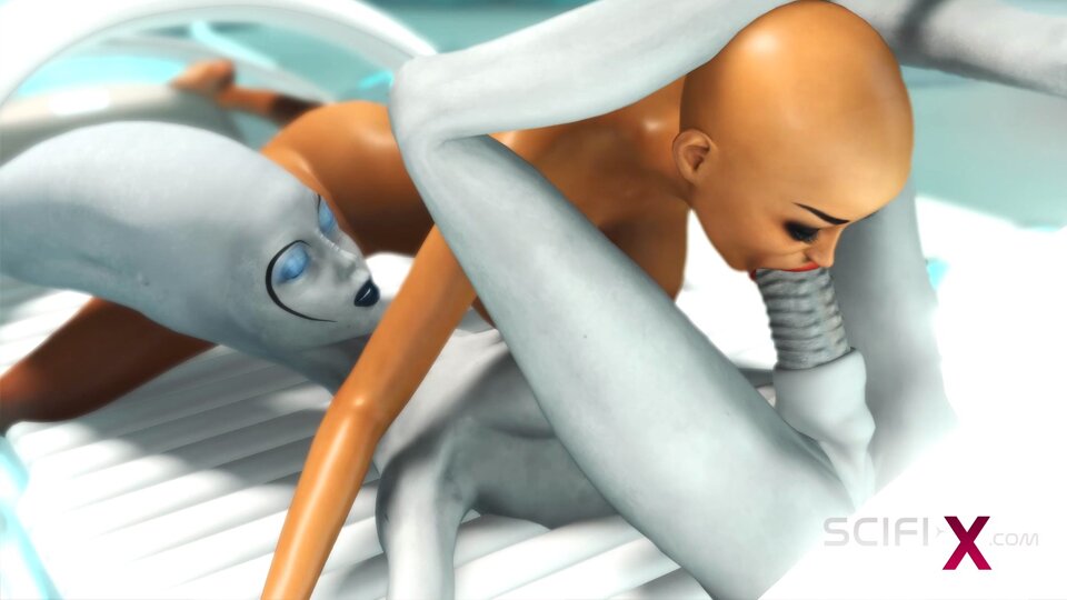 Super Alien Sex In The Sci Fi Lab Futa Alien Plays With A Young Hottie 1683