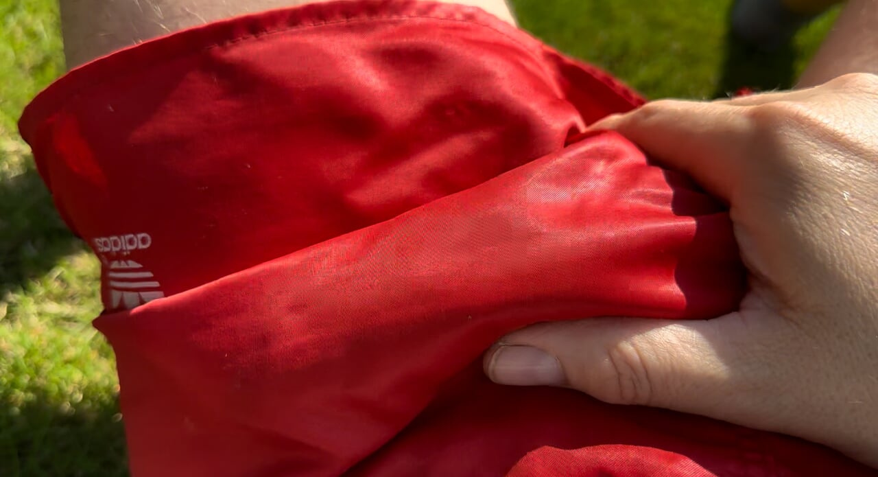 Playing In My Adidas Nylon Shorts In The Garden Xhamster 2250