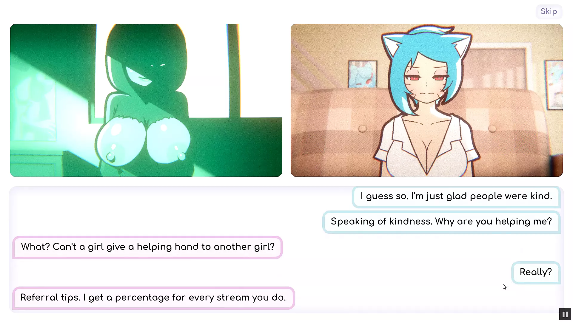 Nicole Risky Job Hentai Game Pornplay Ep 2 Camgirl Foundling Tits And