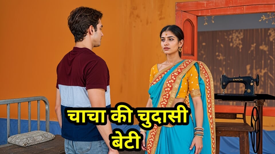 भारतीय लड़के ने अंकल की वेश्या भारतीय सौतेली बेटी को नग्न देखा और फिर 8491