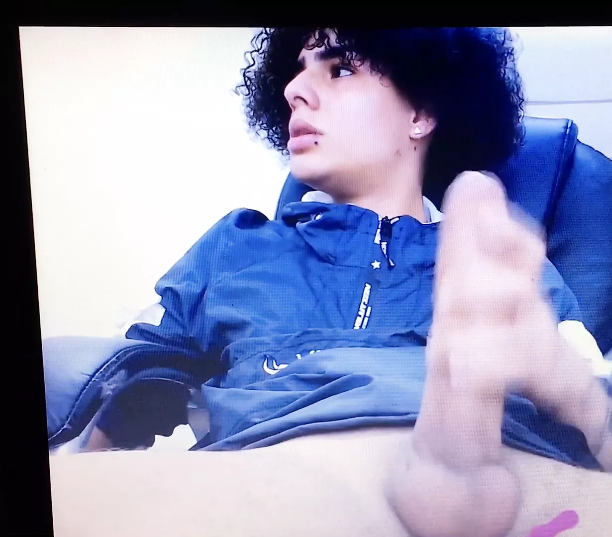 Young Latino Edging His Huge Hung Massive Monster Cock Gay Big Cock