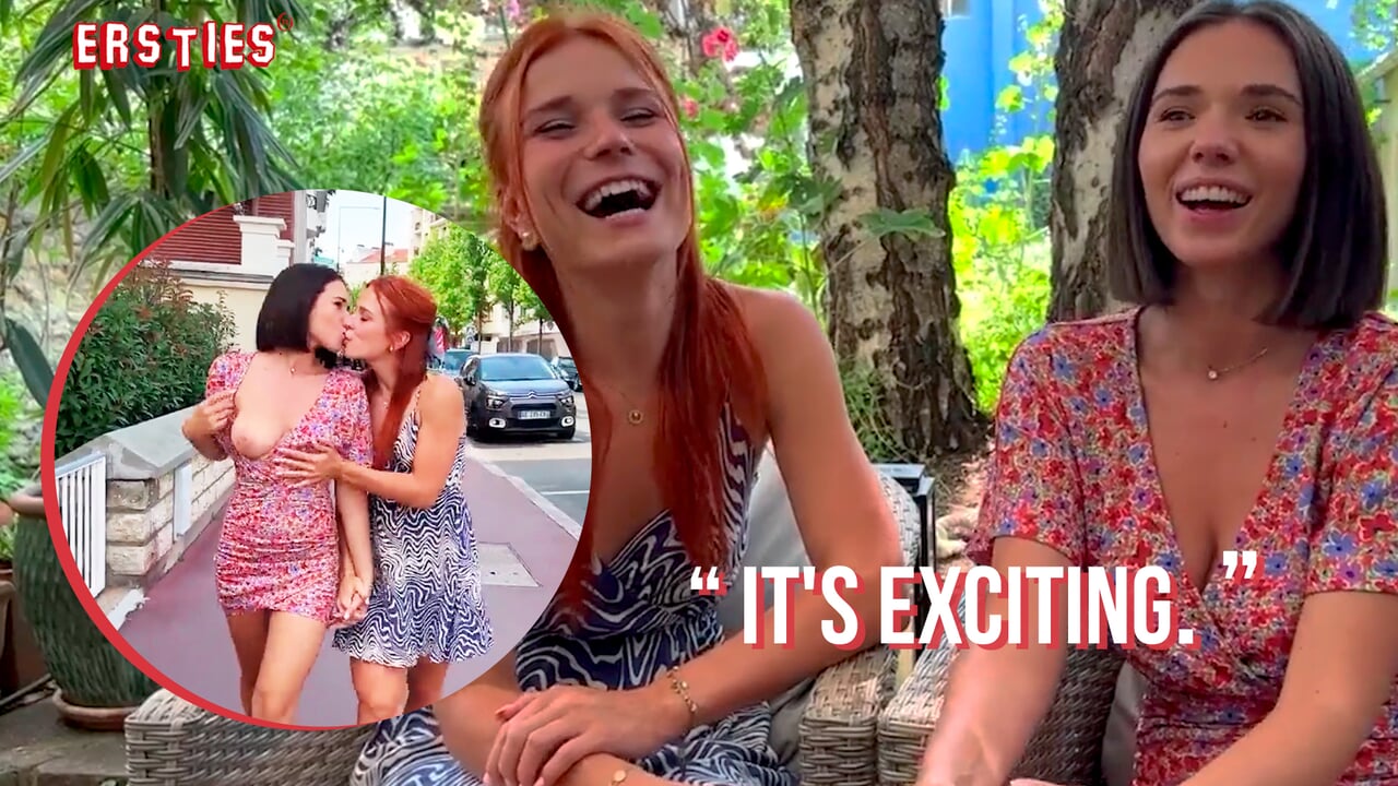 Ersties Clémence Et Eve Femmes Sexy Font Lamour Lesbien En Public