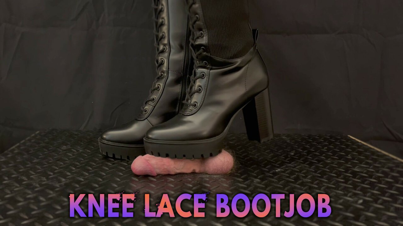 Aperto De Pau And Bootjob Em Botas De Renda Preta Sexy Com Tamystarly