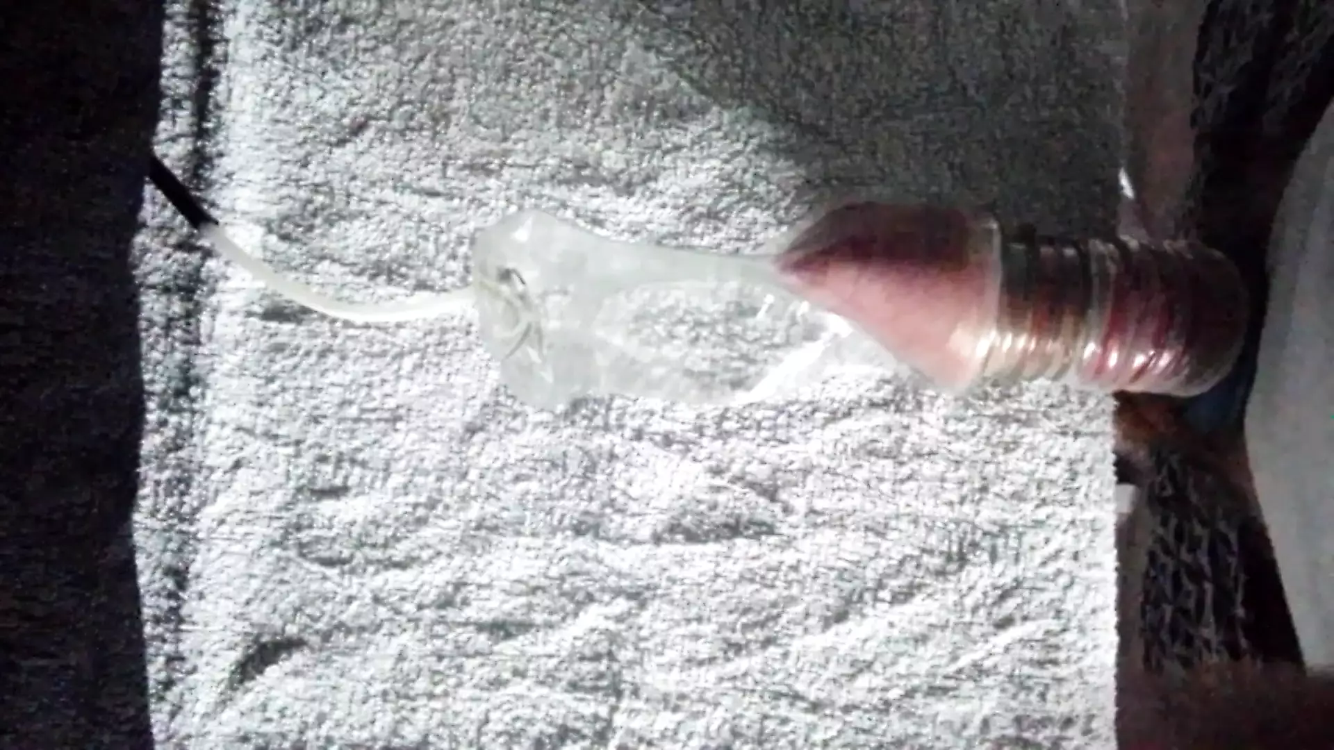 Hairy Cock And Balls With Rubber Bands And Condom Vacuum Suck Play With Juice Bottle Gay Porn