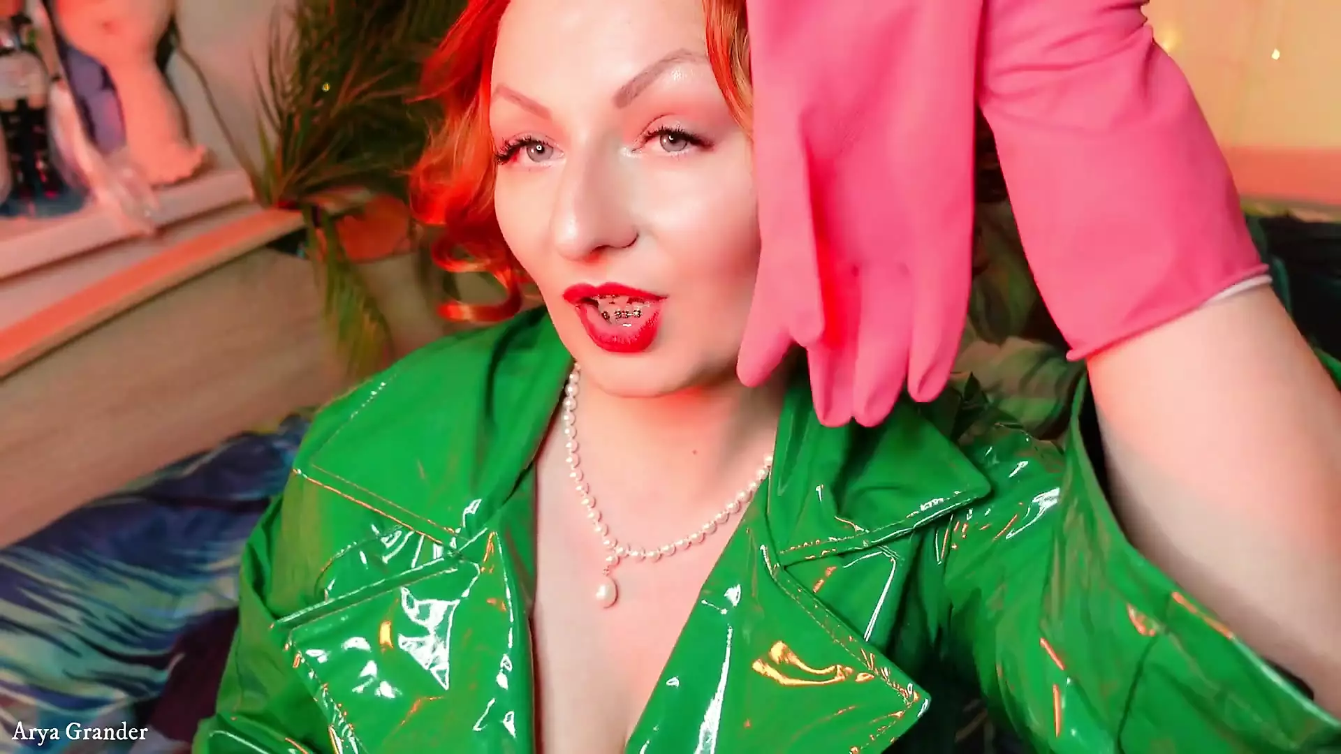 Gloves Fetish Long Asmr Video Jerk Off For Beautiful Pin Up Goddess