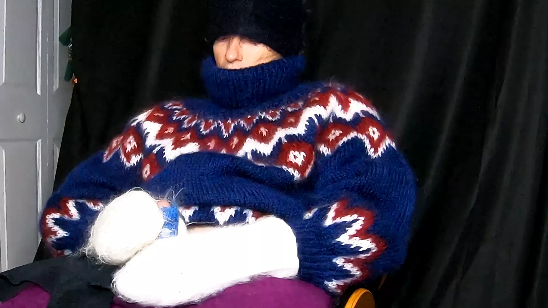 Sweater Fetish Mohair Turtleneck Sweater And Masturbation With A Lot Of 6404