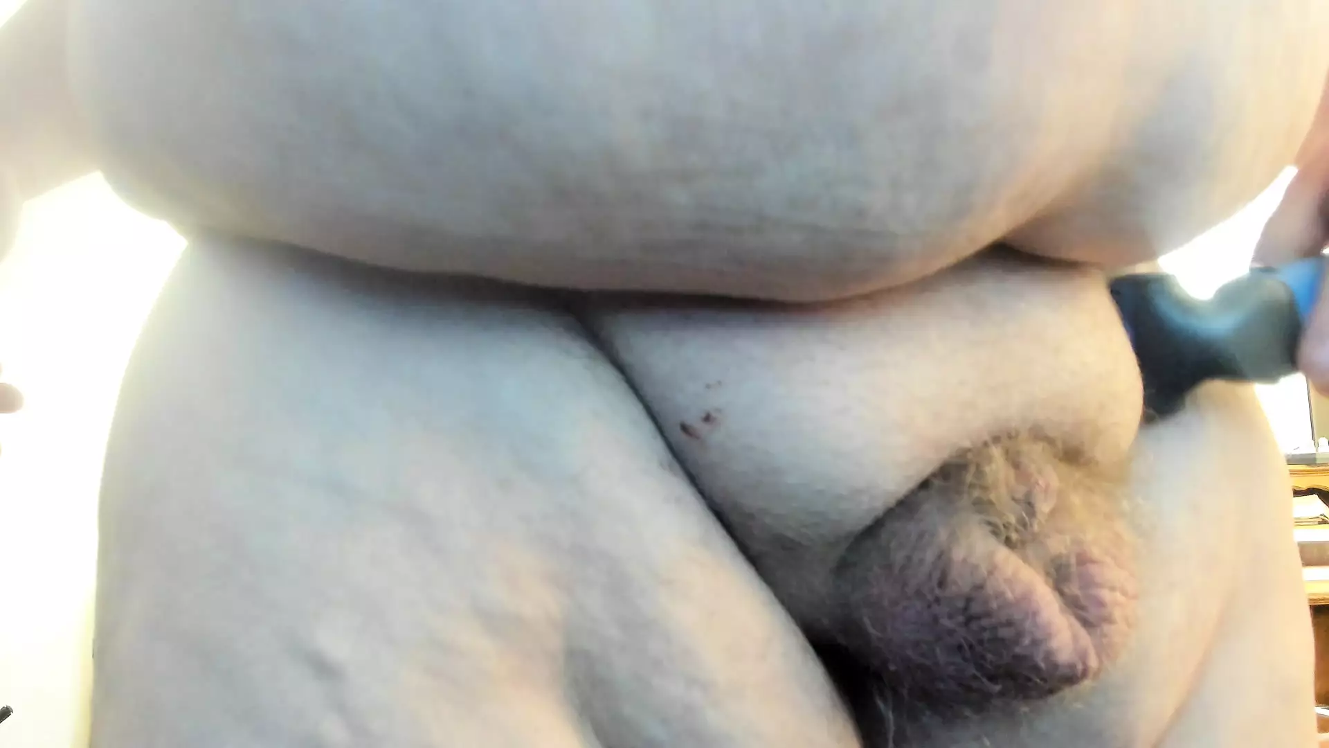 Molly Is Shaving Her Genitals While Sucking On Her Dildo Shemale In