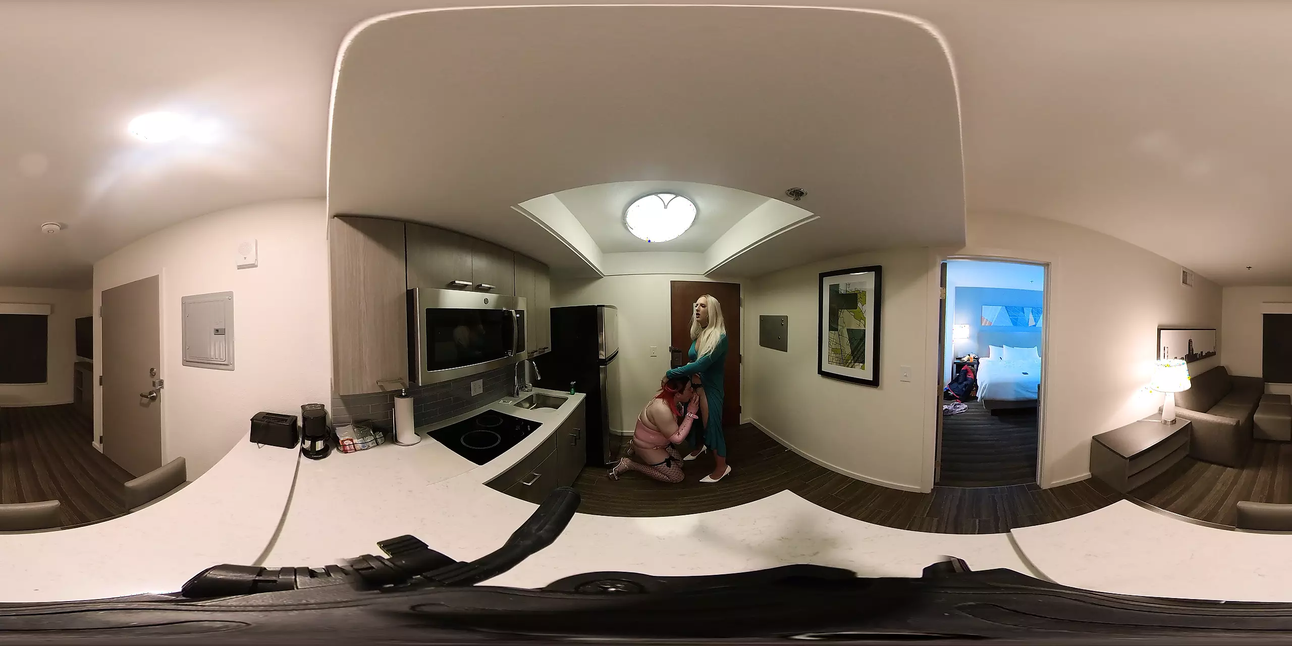 Trans Woman Gives Crossdresser Blowjob in Kitchen VR: American Shemale Trap Porn | xHamster