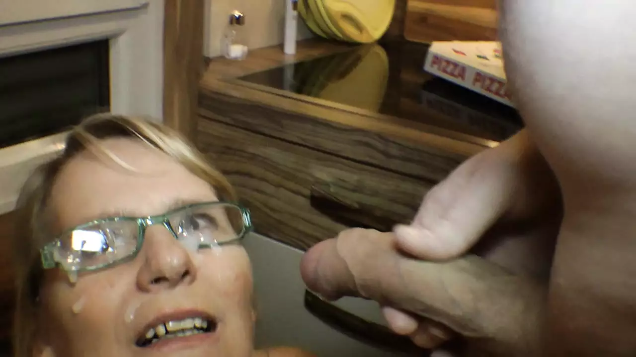 Cumshot On The Glasses Milf German Neighbor Blowjob Porn Xhamster