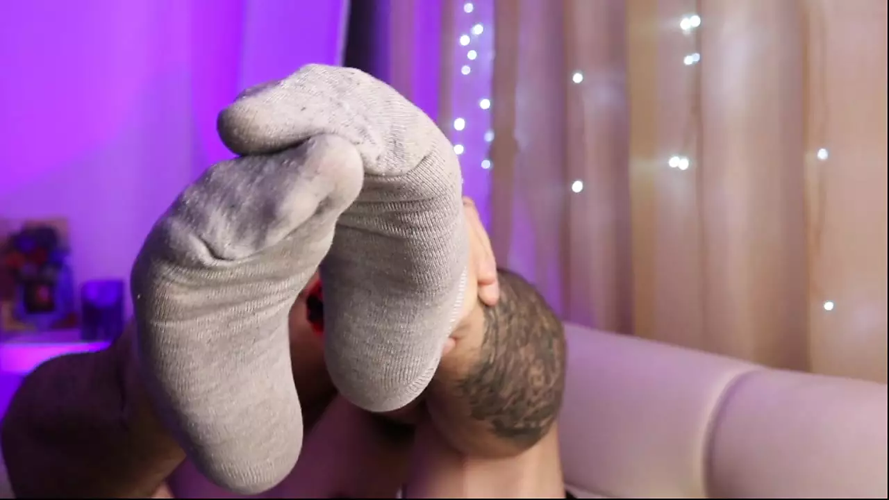Dude Shows His Sweaty Smelly Socks From A Week Of Use Gay Twink Twink