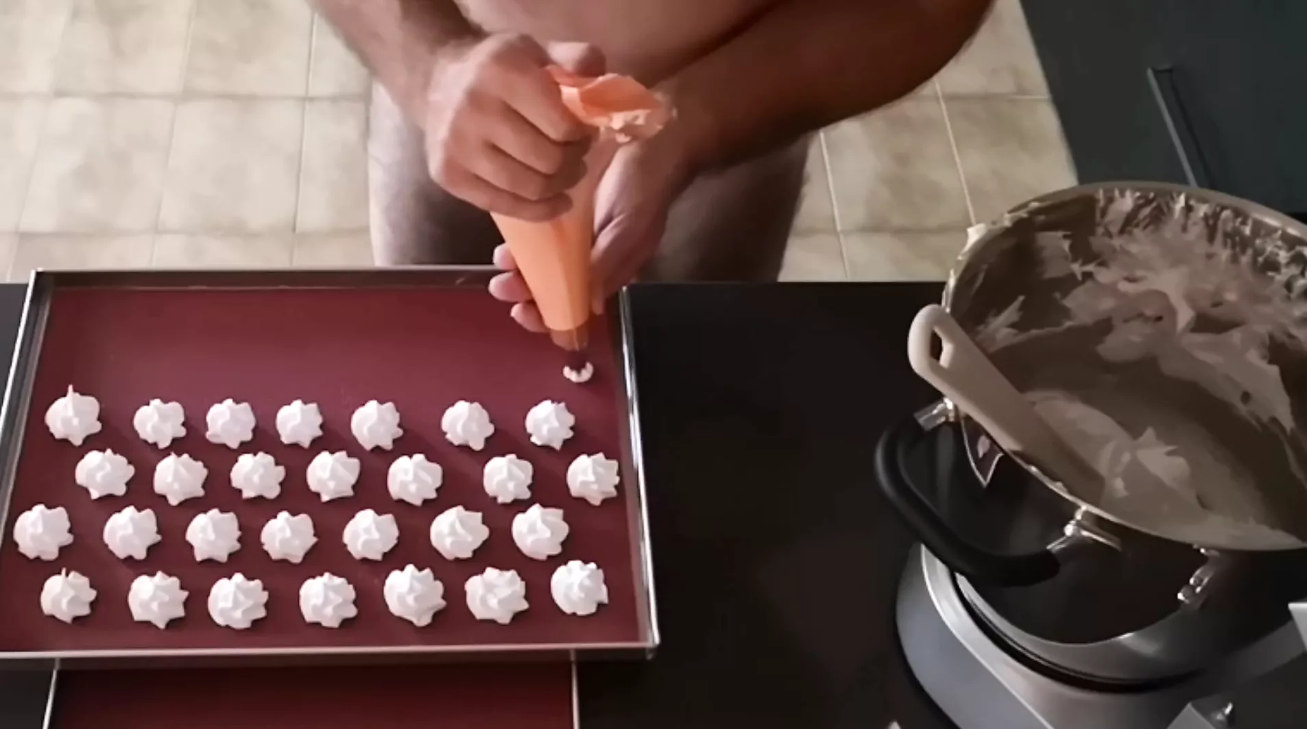 Cicci77 Prepares The Meringues But First Makes Pedro Cum Again To Increase The Amount Of Sperm