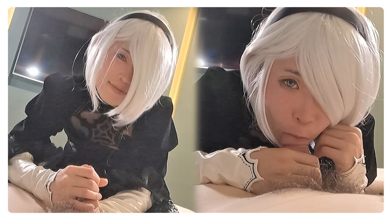 Nier Automata 2b Cosplay Hentai Cosplayers Blowjob And Fuck Part 7