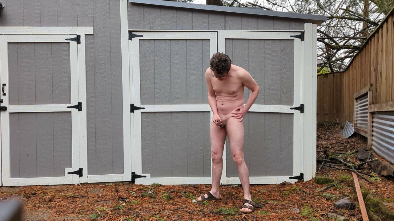 Nerdy Nagi Facet Walczy I Spuszcza Się Na Zewnątrz Xhamster
