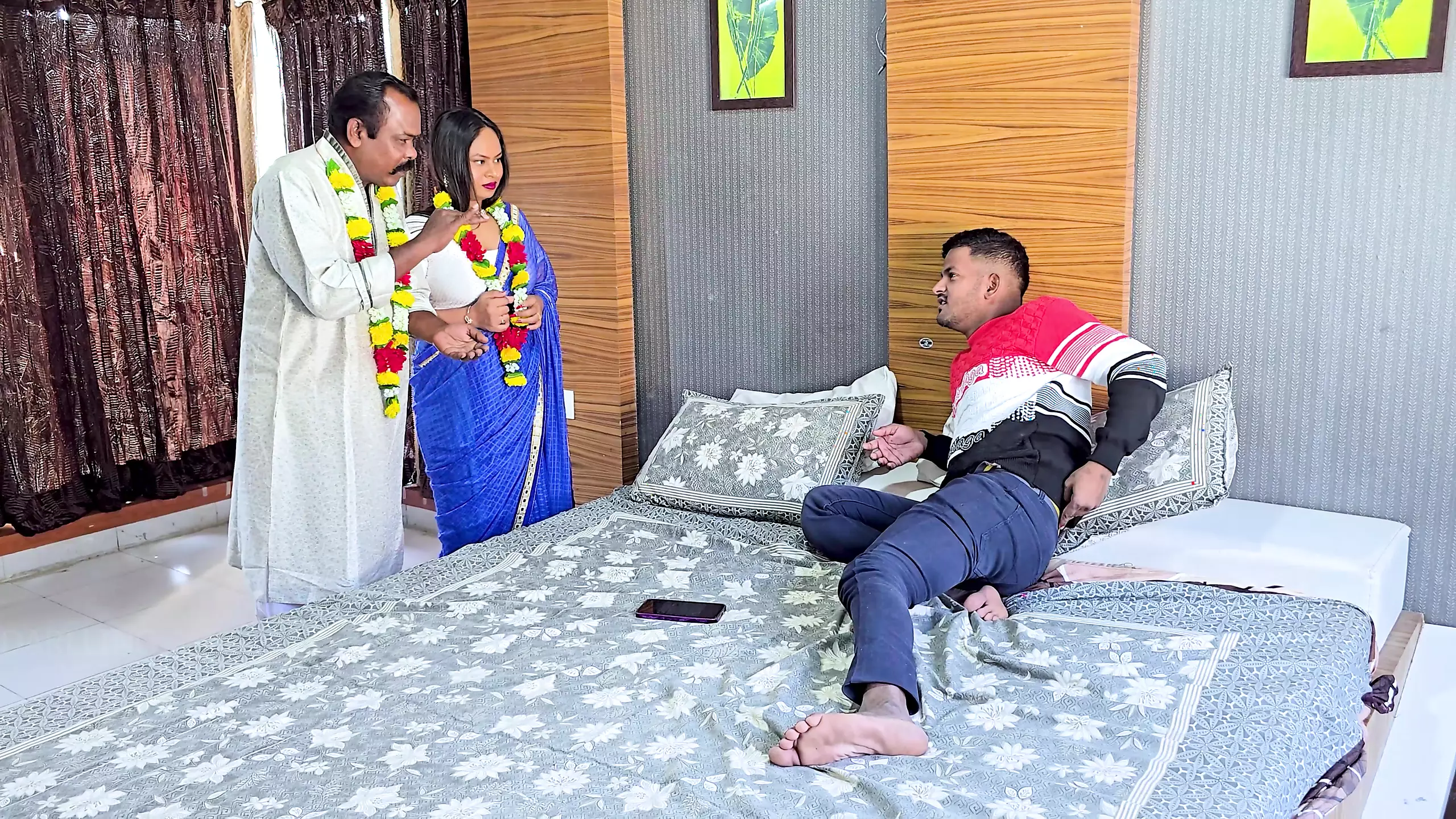 Indian Real Sex Husband And Wife And Stepson Threesome Hardcore Sex Milf 2201