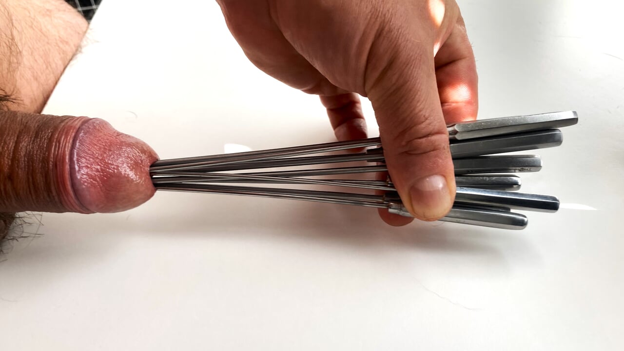 Extreme Sounding Multiple Sounds In Cock Urethral Cock Stuffed Full
