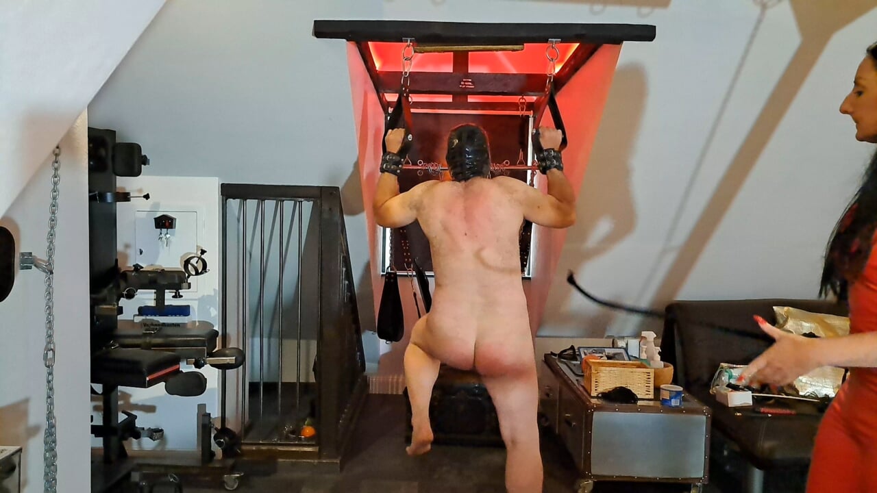 The Whip Slams on the Slave's Body: German Whipping Porn | xHamster