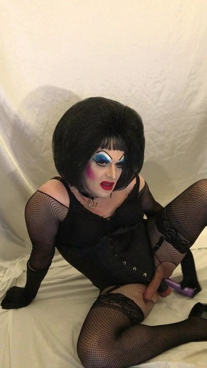 Heavy Makeup Drag Queen Deep Throats Dildo And Fucks Big Vib Xhamster 0717