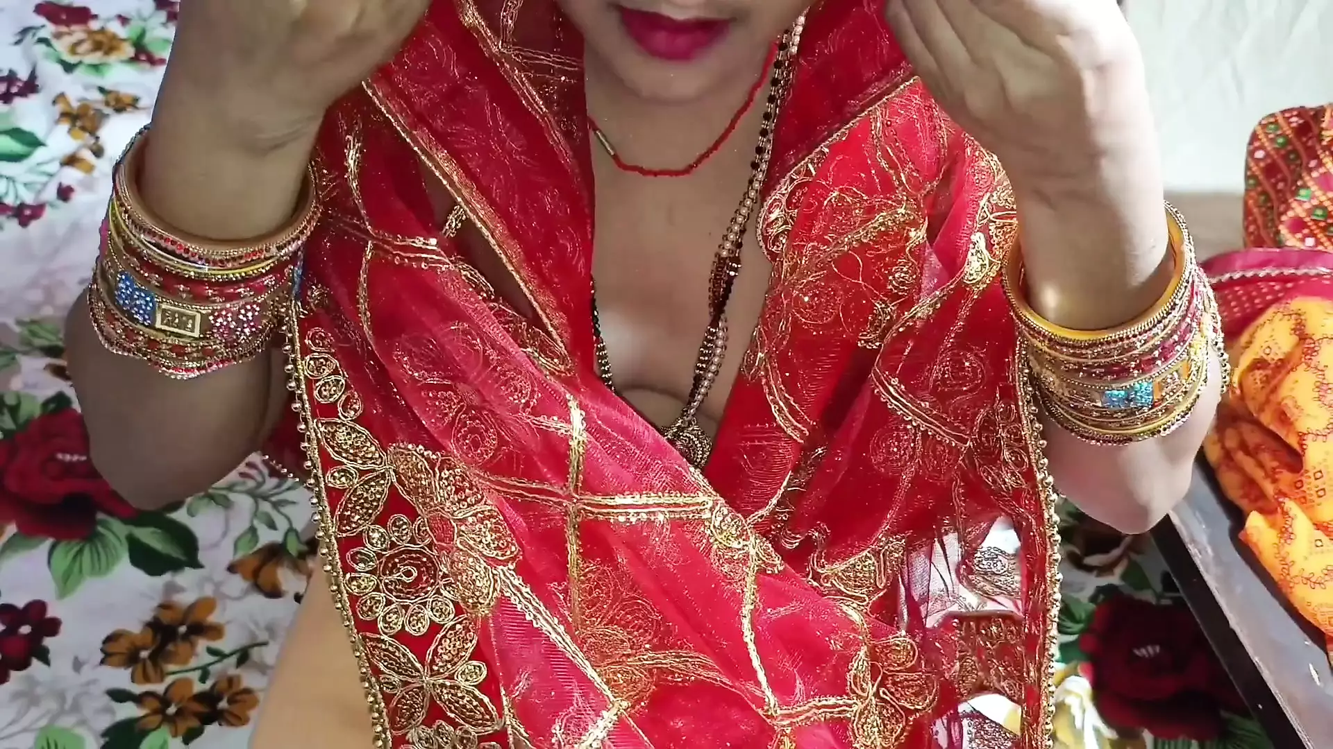 Desi Married Bhabhi Karwa Chauth Puja With Dever Clear Hindi Audio 7888