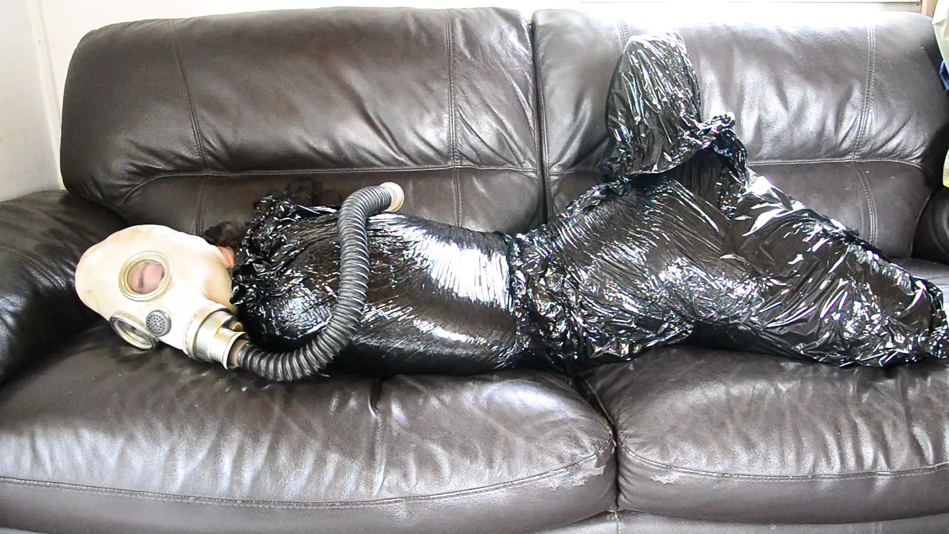 Plastic Bondage Girl In Gas Mask Latex Porn Xhamster 6438