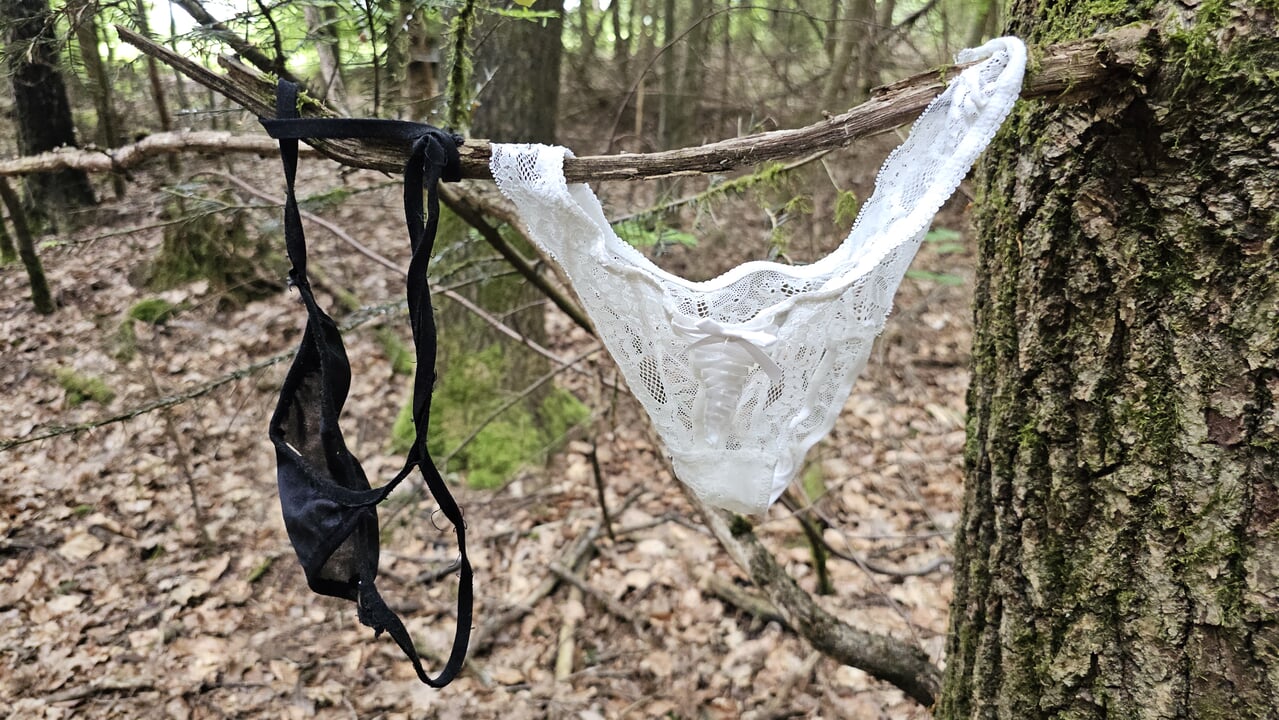 Thong Found In The Forest And Cum Covered German Gay Lingerie Porn