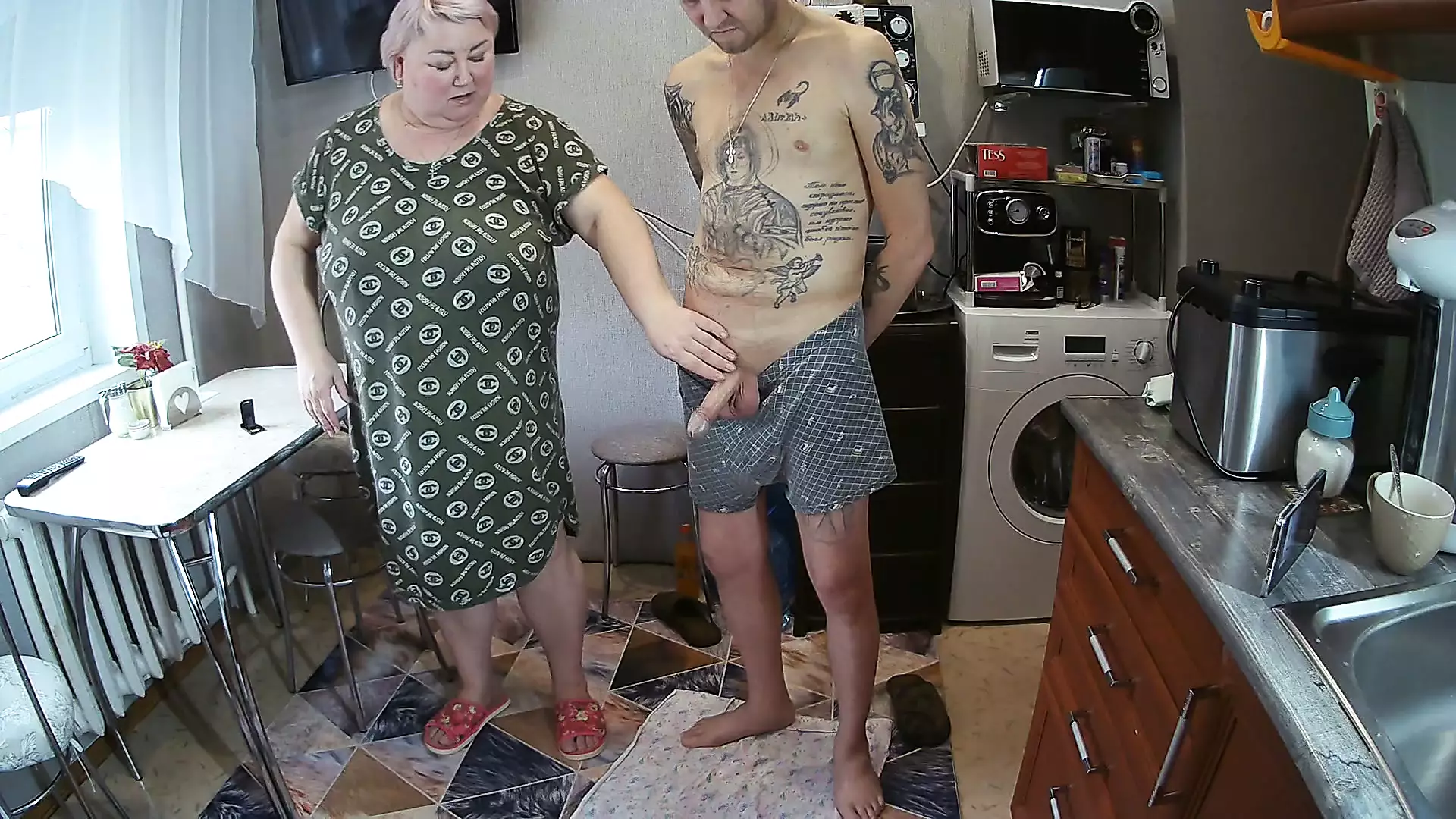 Mother-in-law Sucks My Dick and Jerks off While We are Alone at Home | xHamster