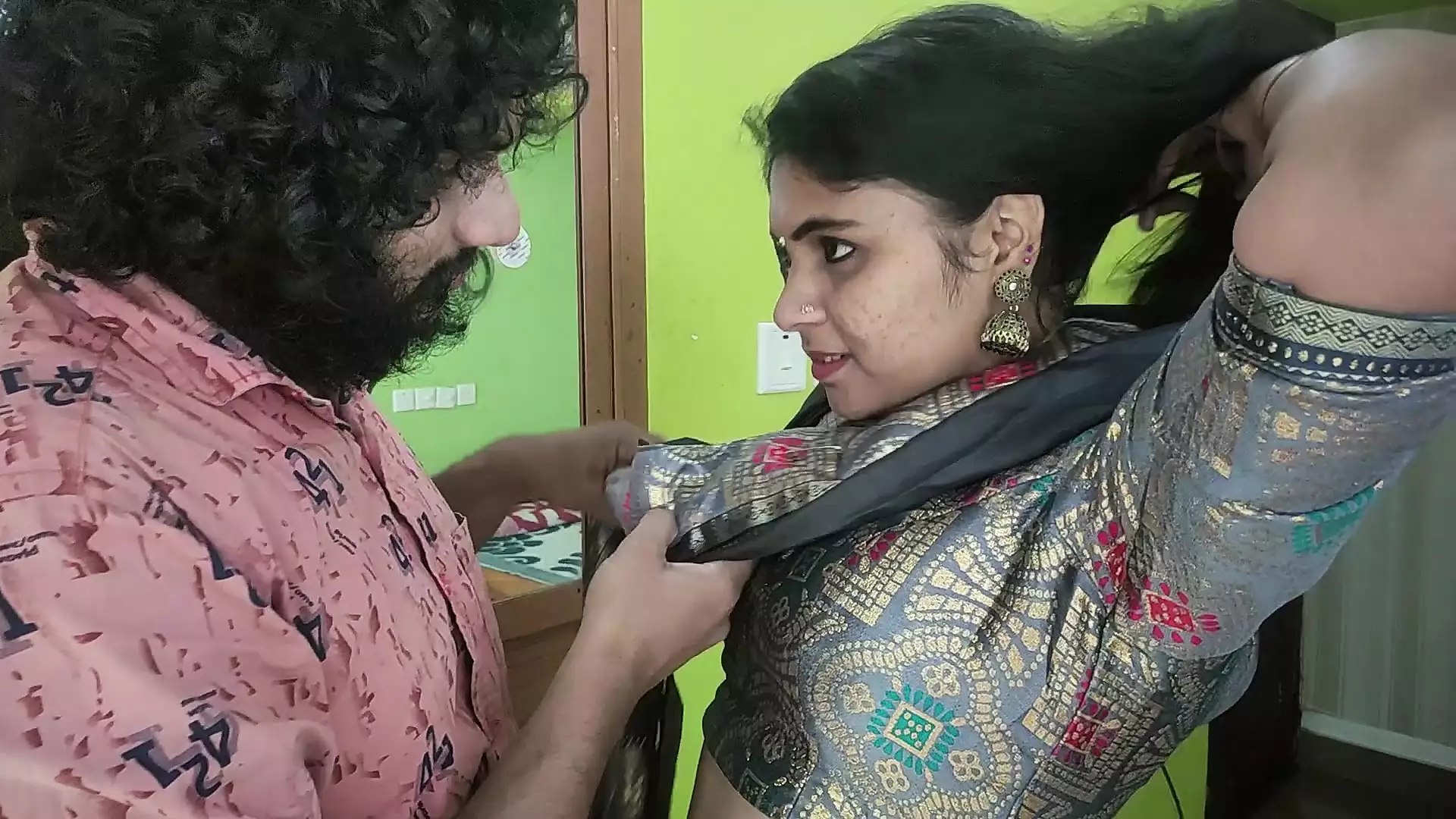 Vaishnavy Heiße Sari Navel Loch Lecken Und Lutschen Von Sharun Raj Navel Lecken Romantik In