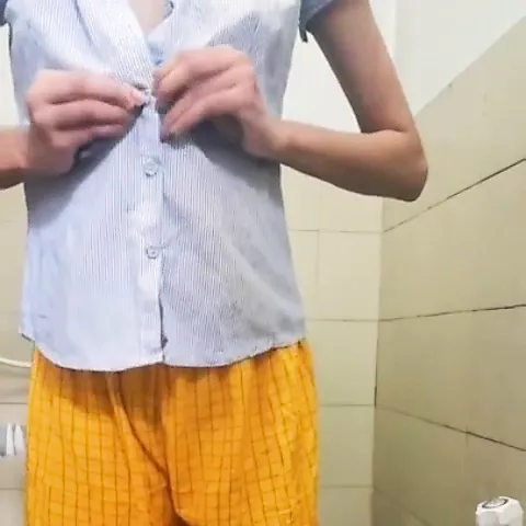 Indian Teen Girl – Showing Herself Nude in Washroom: Puffy Nipples Porn | xHamster