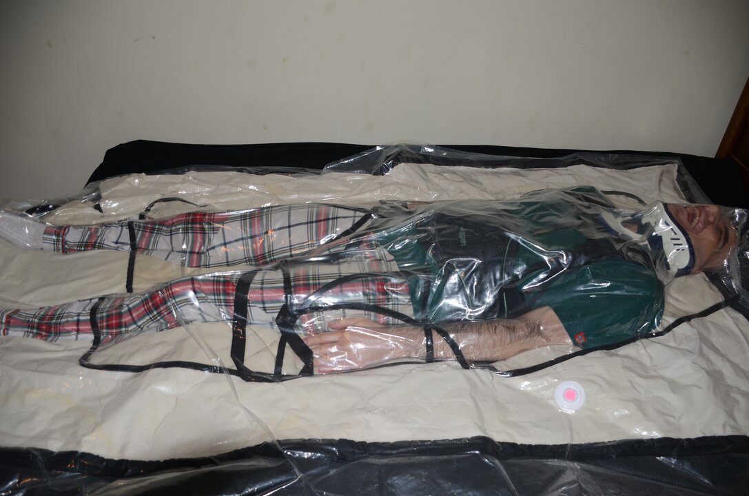 Feb 19 2023 A Very Relaxing Session In The Vacbag With My Spinal Brace C Collar And Pvc Aprons