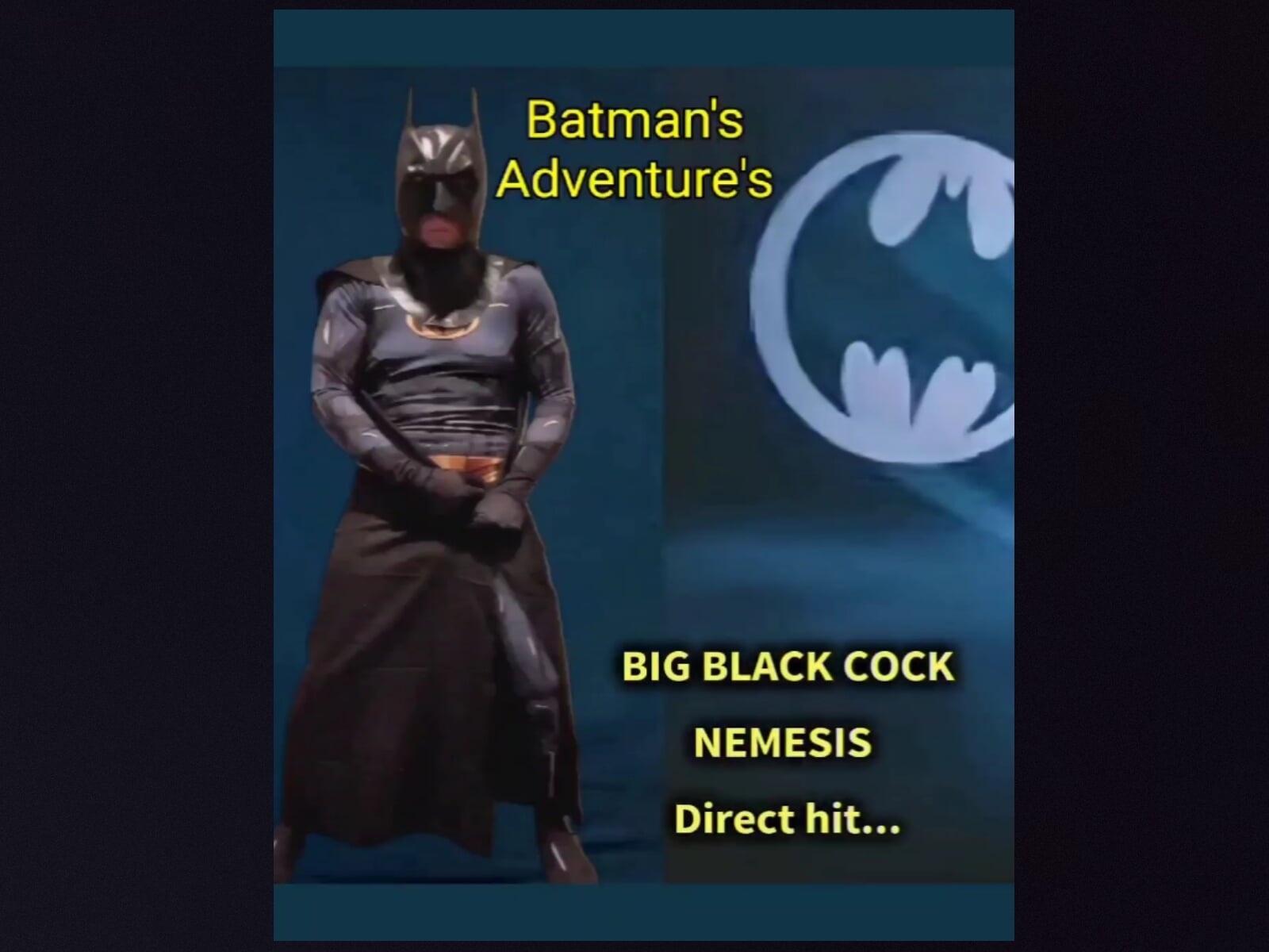Batman Cosplay Superheld Superheld Der Große Schwanz Und Große Cumshots