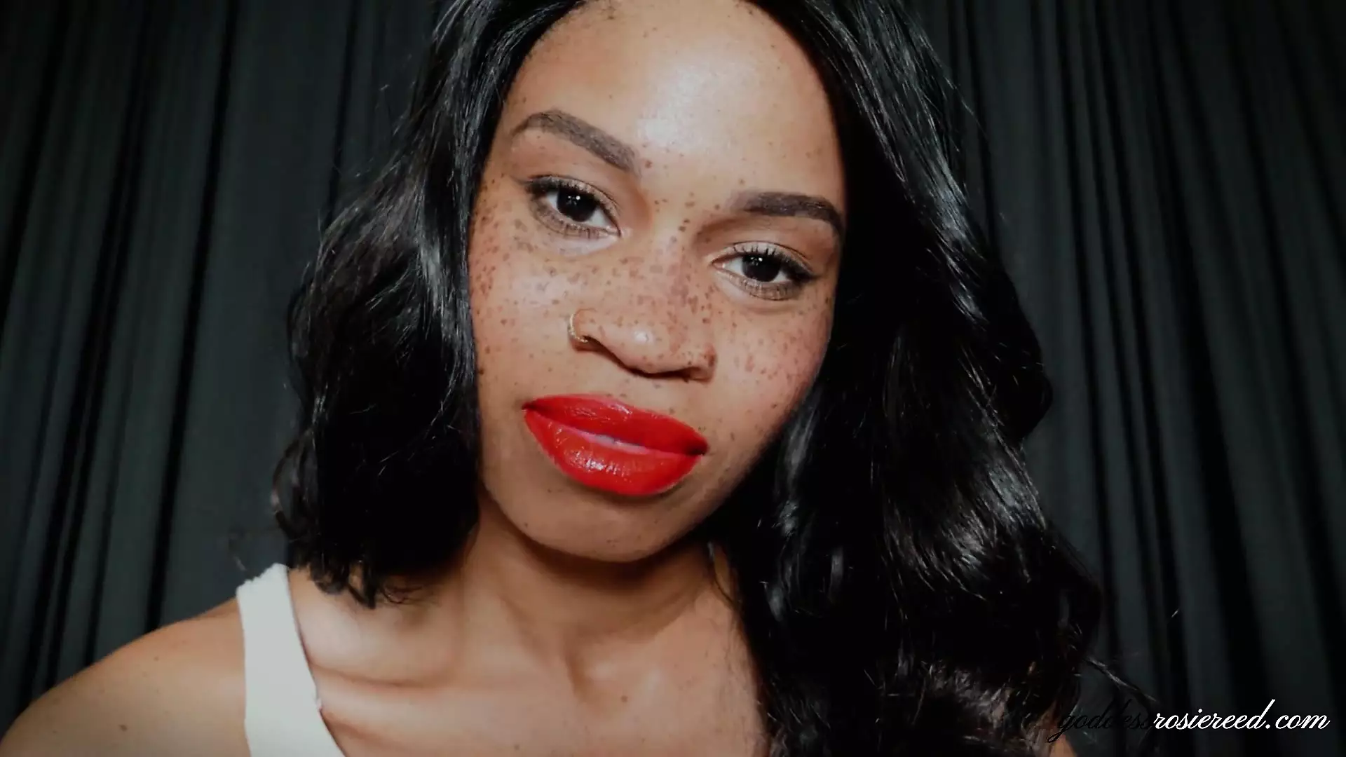 Kissing Humiliation Ebony Femdom Goddess Rosie Reed Tease And Denial Lipstick Fetish Chastity