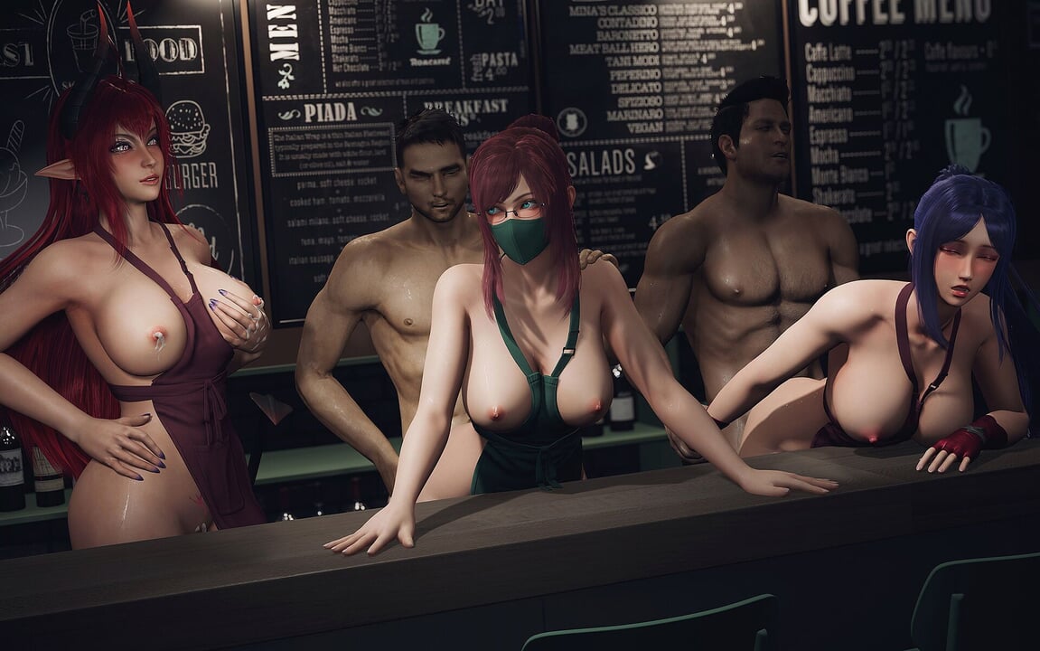 Ryanreos Orgy In The Cafeteria Wild Sex Tight Pussies Maximum Sex