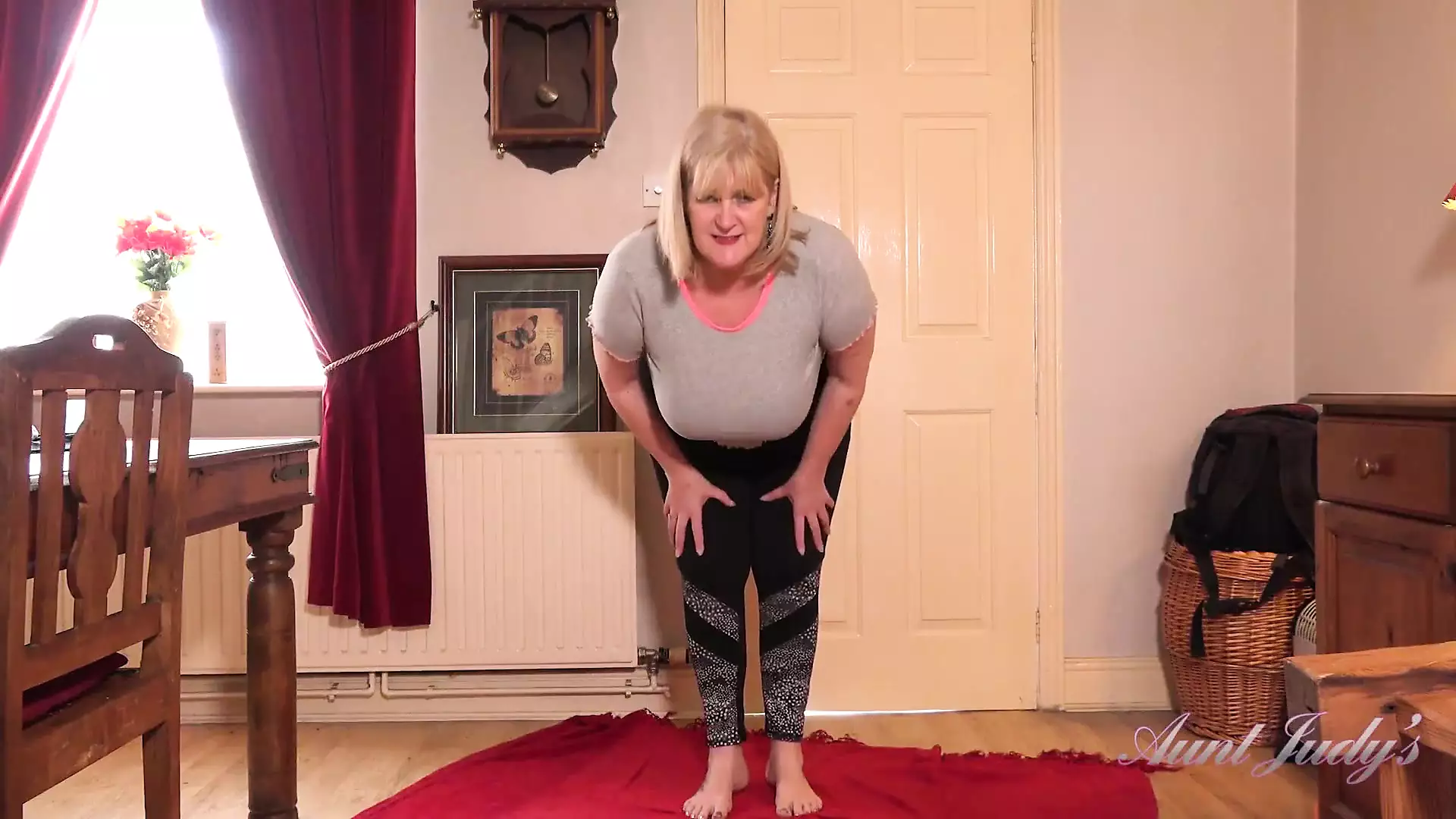 Auntjudys - Working out with Busty Mature BBW Catherine and Her Big Natural Tits | xHamster