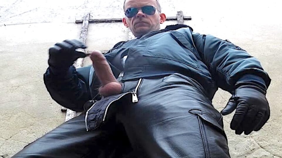 Leather Cop 14 Gay Uniform Big Cock Porn Feat Germanexl Xhamster