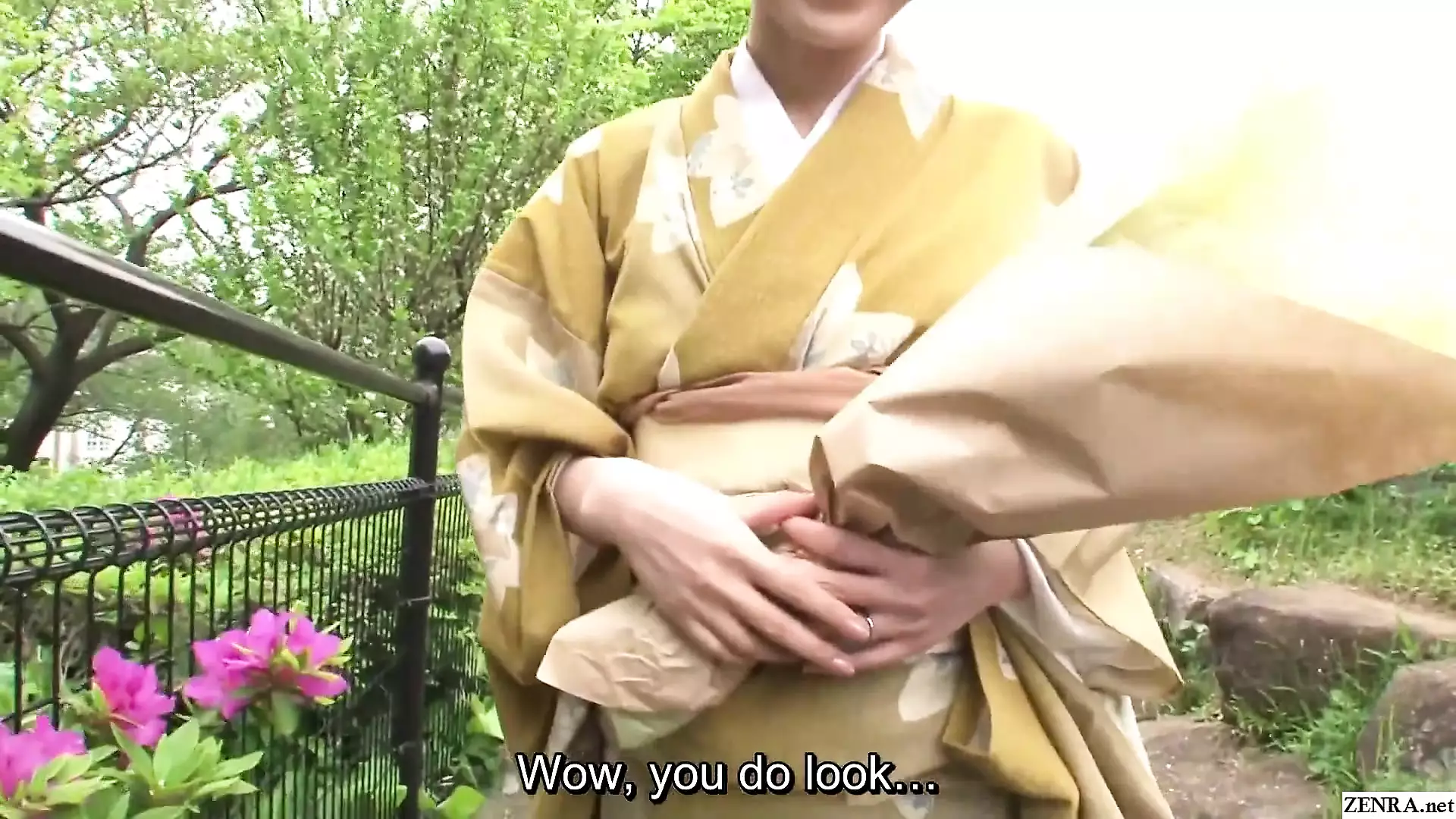 Japanese Wife In Kimono Flower Arrangement Private Class Leads To Sex 1536