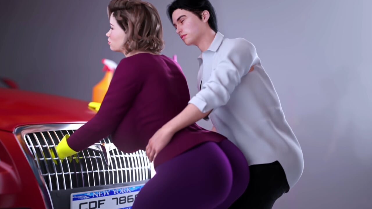 Une Milf Sexy à Forte Poitrine Sest Coincée Puis Elle Sest Fait